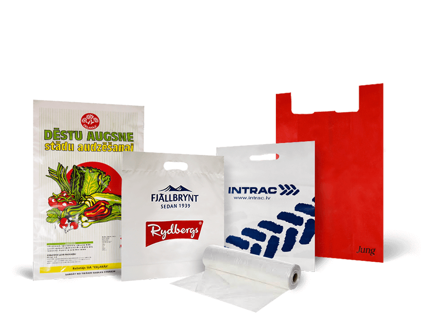 E-bags - Papīra un polietilēna maisi, auduma somas